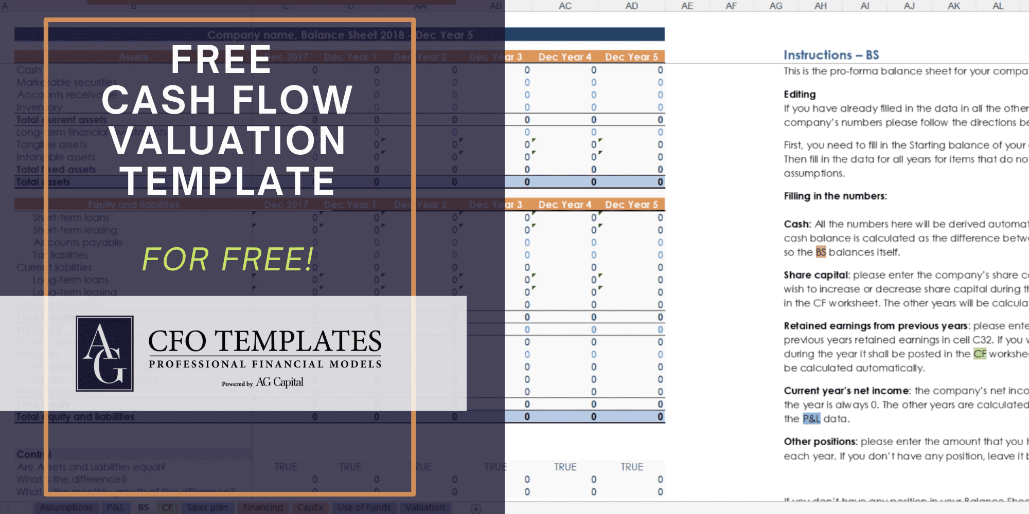 Free Cash Flow Valuation Template Efinancialmodels